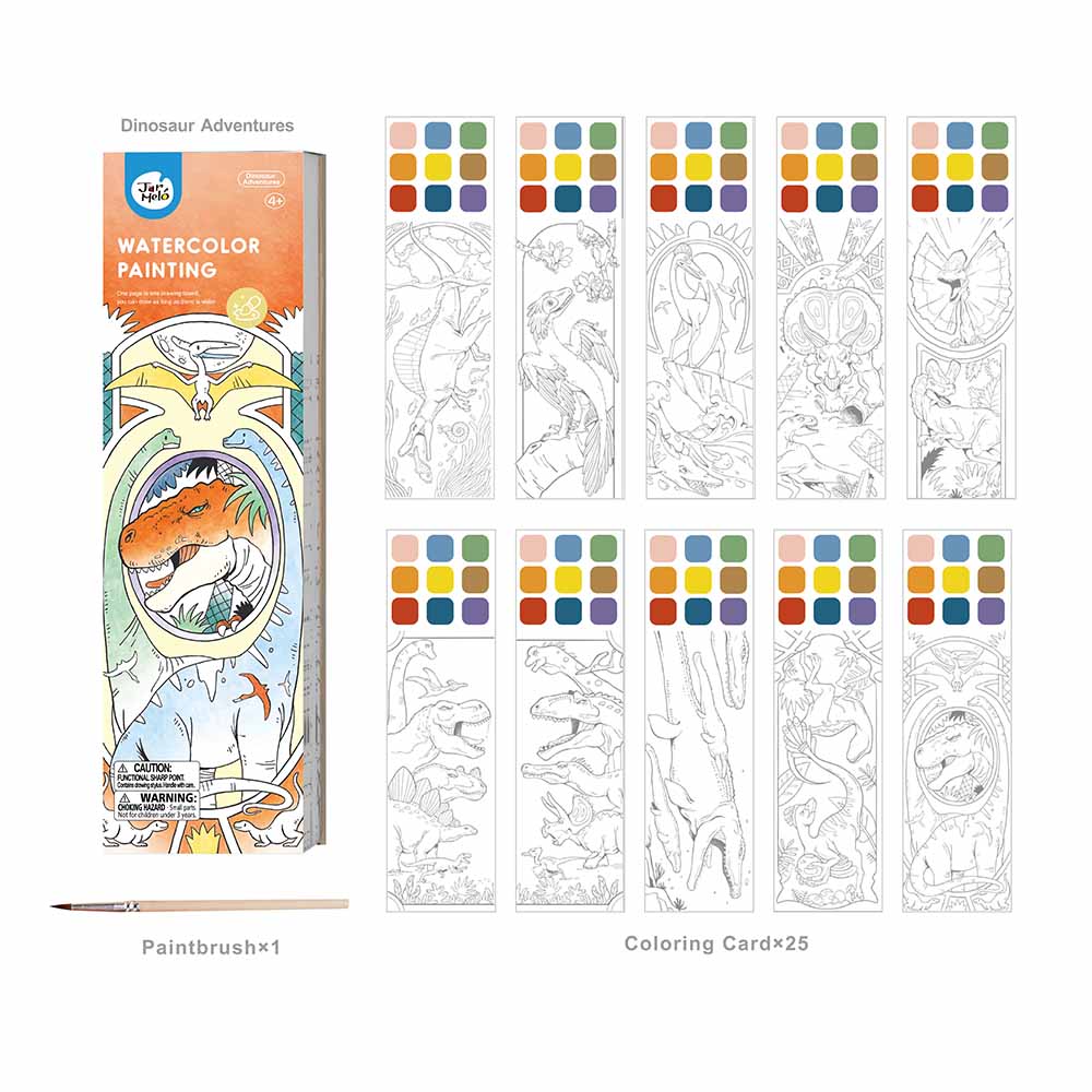 Watercolour Painting: Dinosaur Adventures | Jarmelo