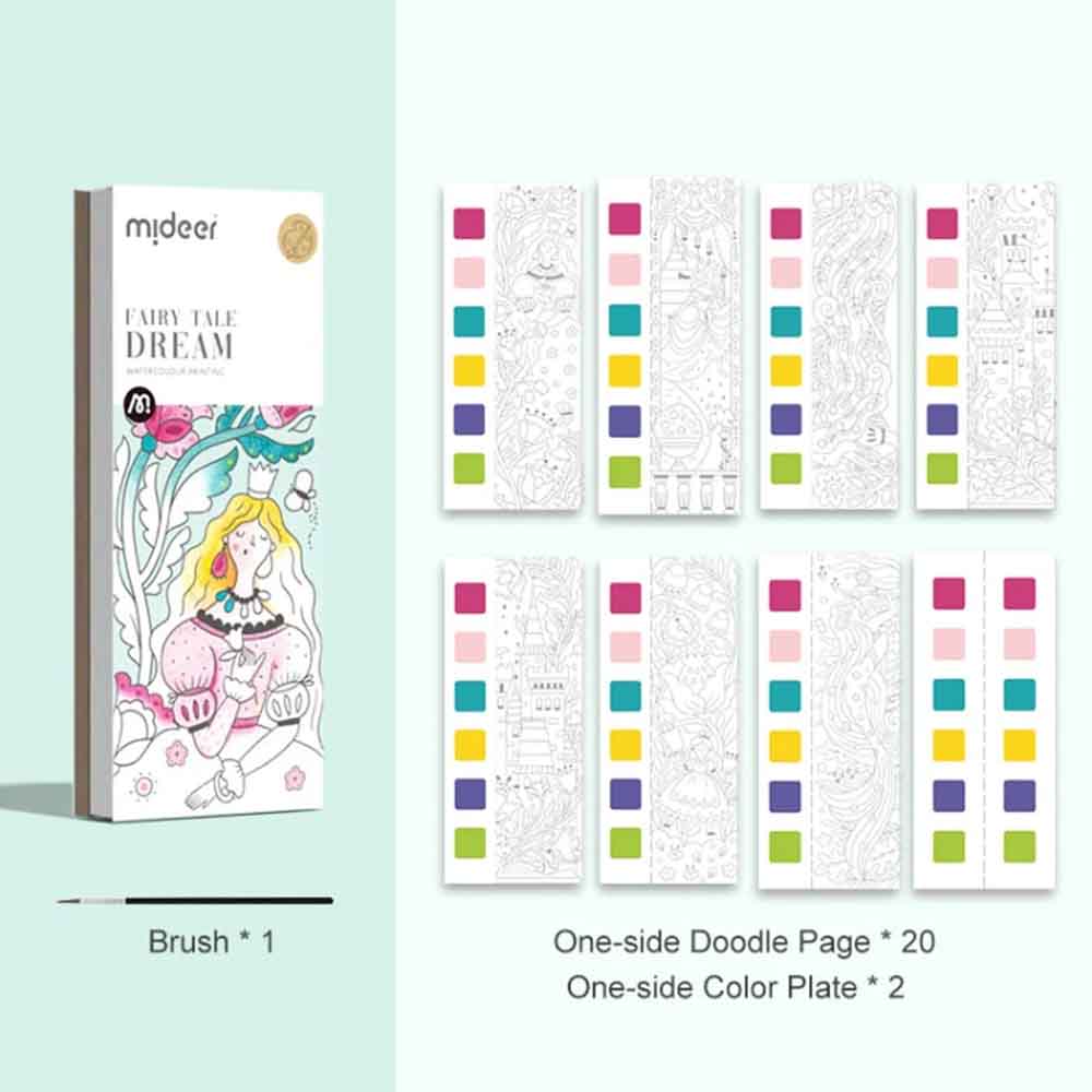Fairy Tale Dream Watercolour Painting Set | Mideer Toys