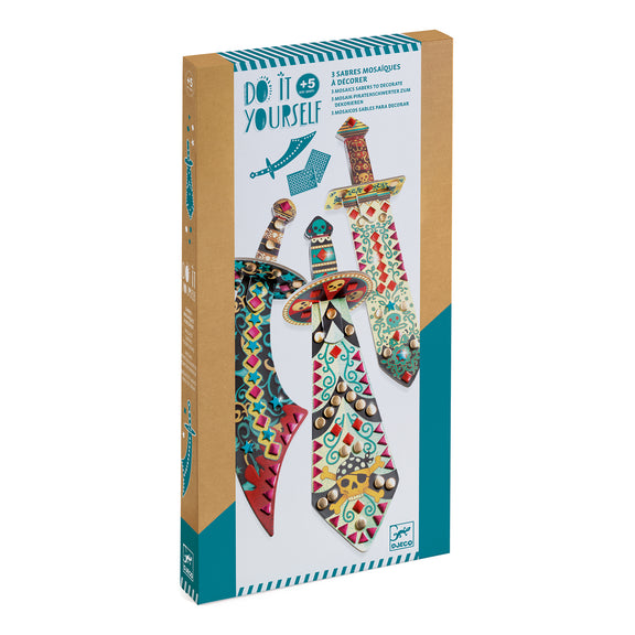Do It Yourself: 3 Mosaic Swords to Decorate Like a Pirate | Djeco