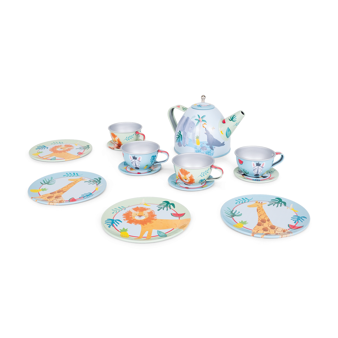 Jungle Metal Tea Set - 14 Piece | Floss & Rock