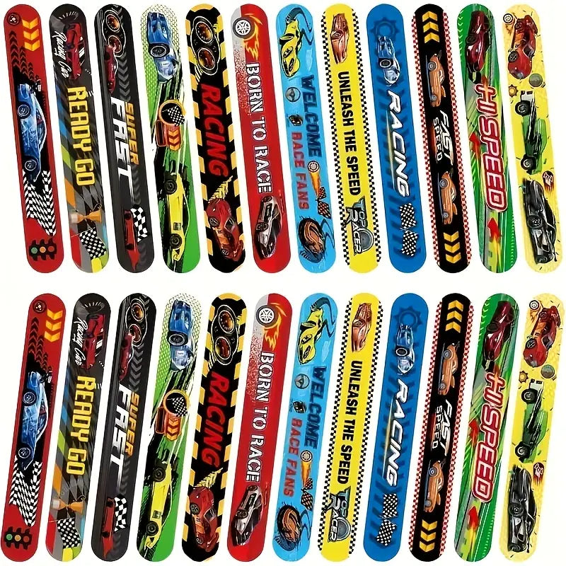 Novelty Racer Slap Bracelets - Assorted Designs