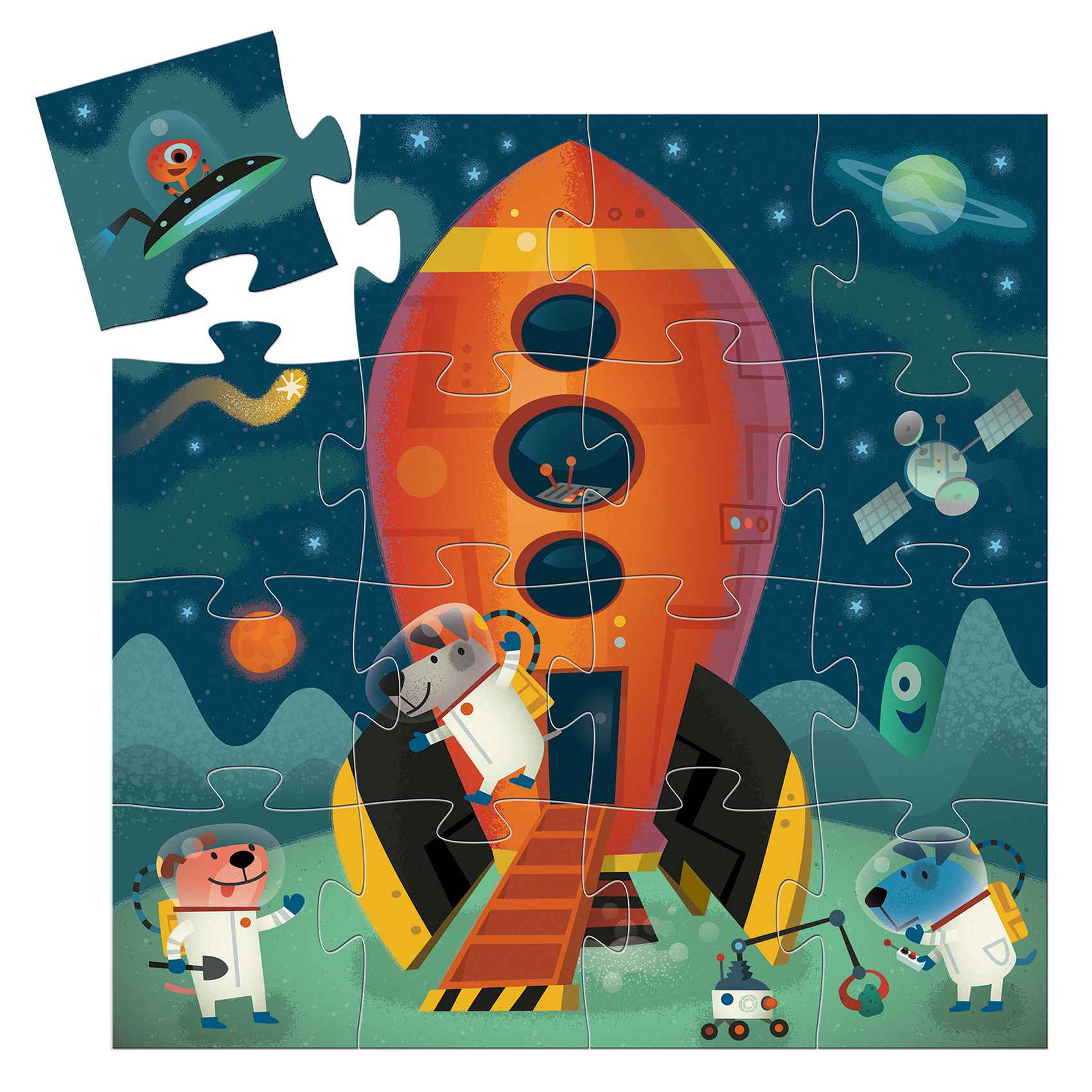 Spaceship Puzzle - 16 Piece | Djeco